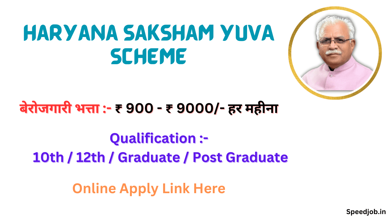 Saksham YUVA Registration - Haryana Saksham Registration