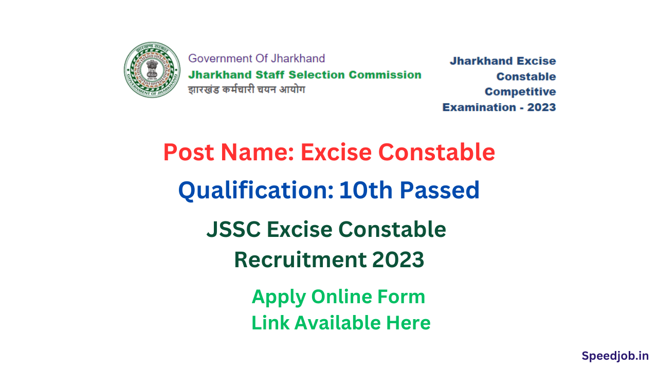JSSC Excise Constable PET Admit Card 2024