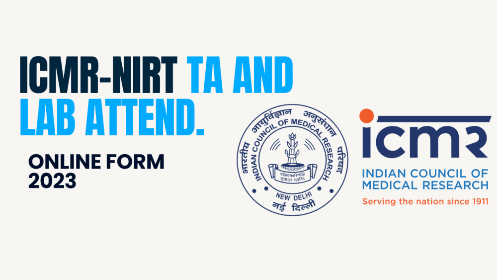 ICMR – NIRT Admit Card 2023 - ICMR Lab Attendant, Tech Assistant
