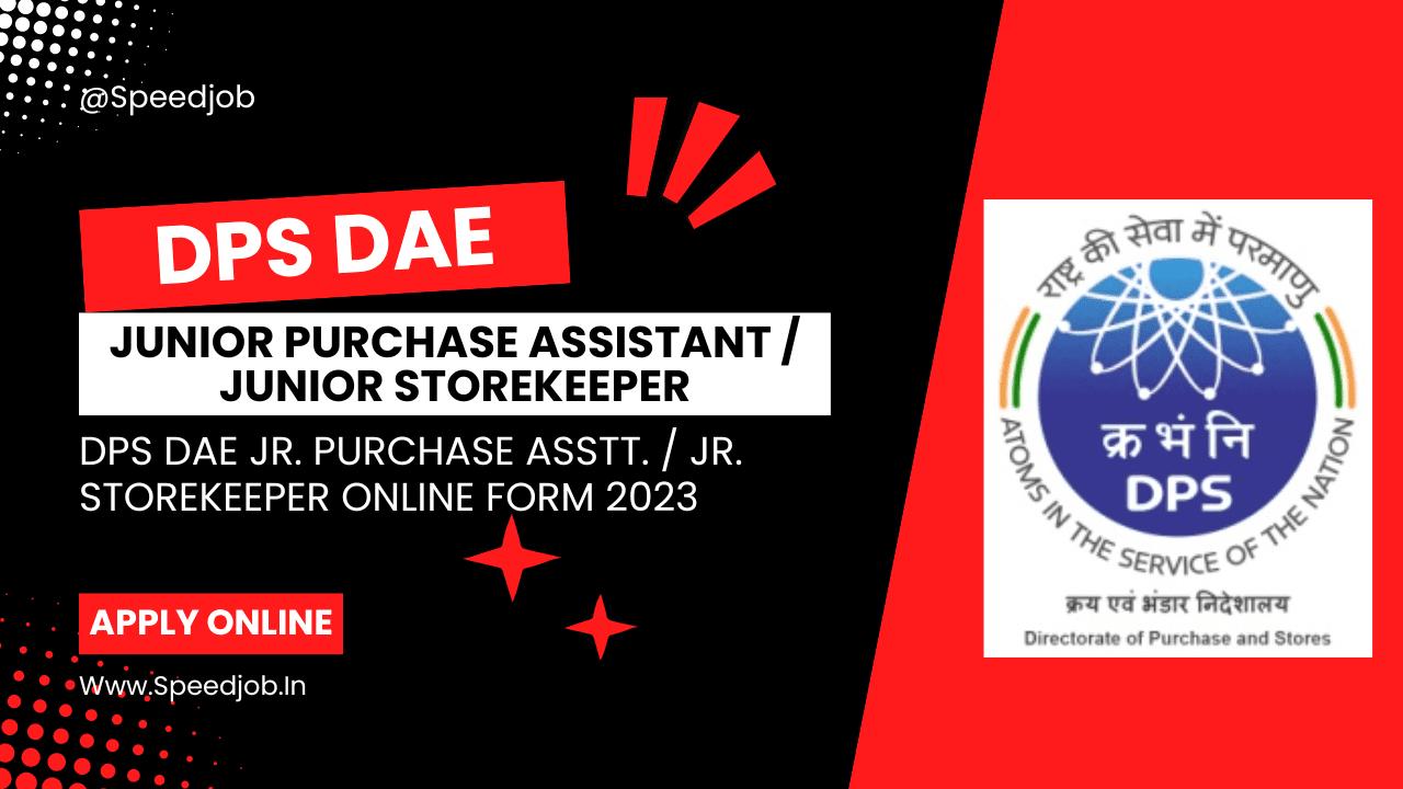 DPS DAE Jr. Purchase Assistant/Jr. Storekeeper Result 2024