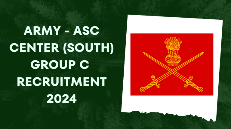 ASC Centre Group C Recruitment 2024 - Army Group C Recruitment