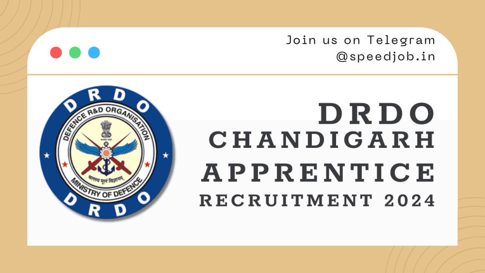 DRDO Chandigarh Apprentice Recruitment 2024