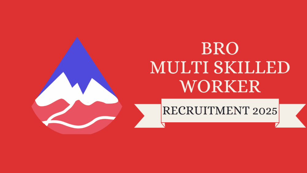BRO MSW Recruitment 2025 | BRO Multi Skilled Worker Vacancy 2025