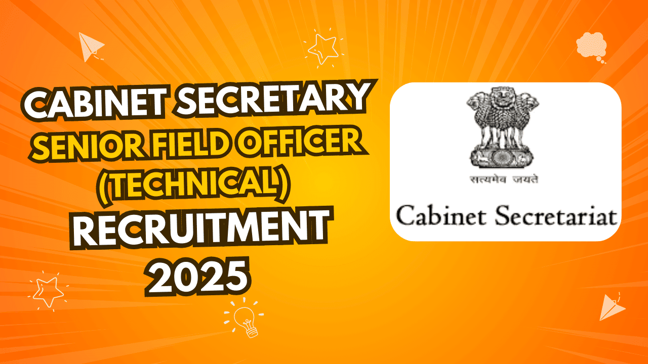 Cabinet Secretariat Recruitment 2025 | Cabinet Secretariat SFO Vacancy 2025