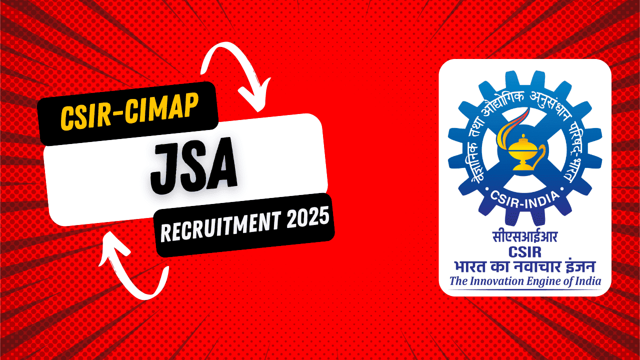 CSIR CIMAP JSA Recruitment 2025