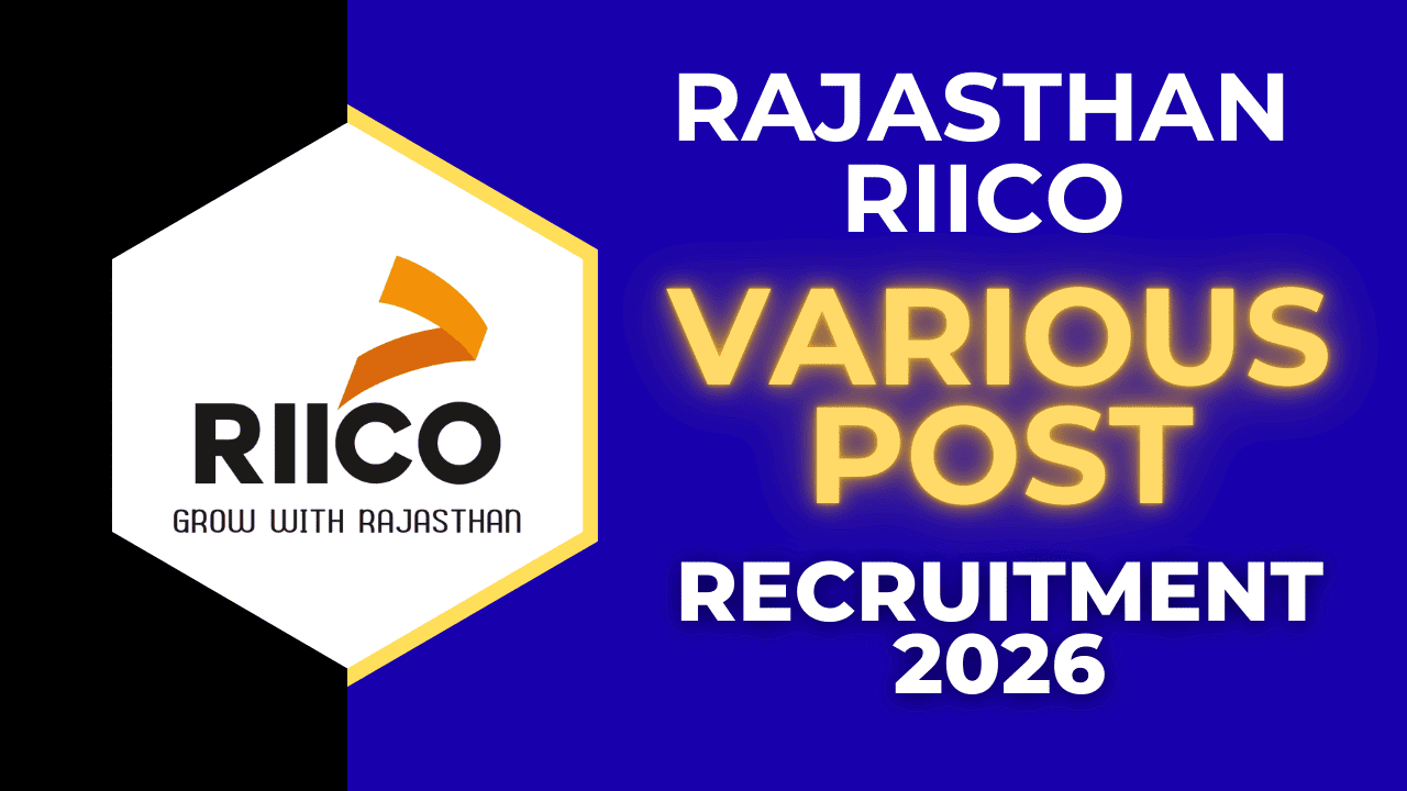 Rajasthan RIICO Recruitment 2026 | RIICO Various Post Vacancy 2026