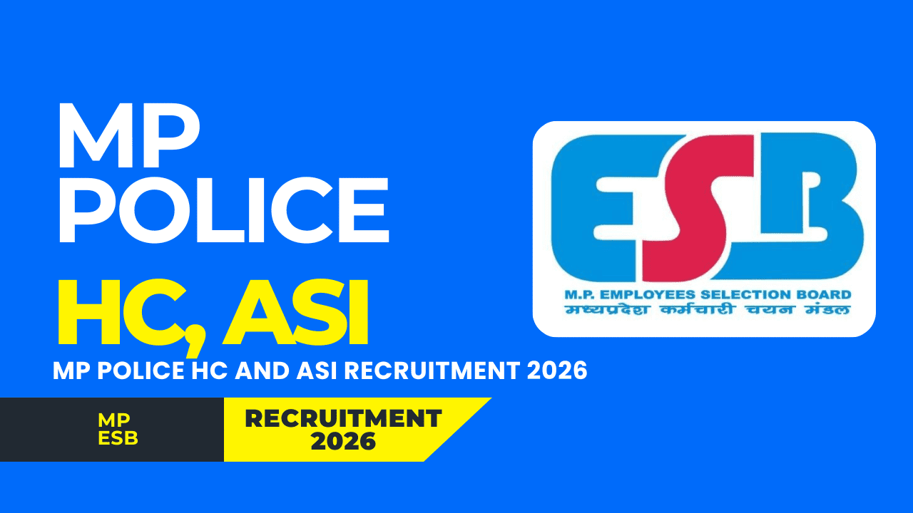 MP Police ASI And HC (Computer) Admit Card 2026 | MPESB Police Vacancy 2026