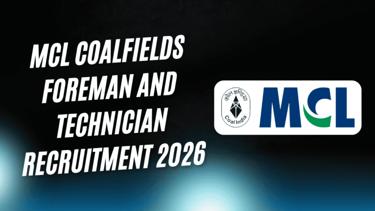 MCL Foreman And Technician Recruitment 2026