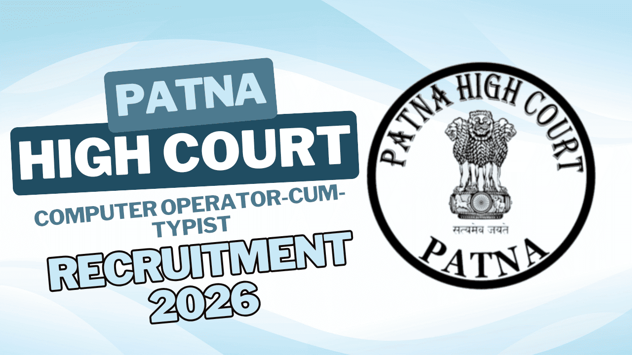 Patna High Court Computer Operator Recruitment 2026